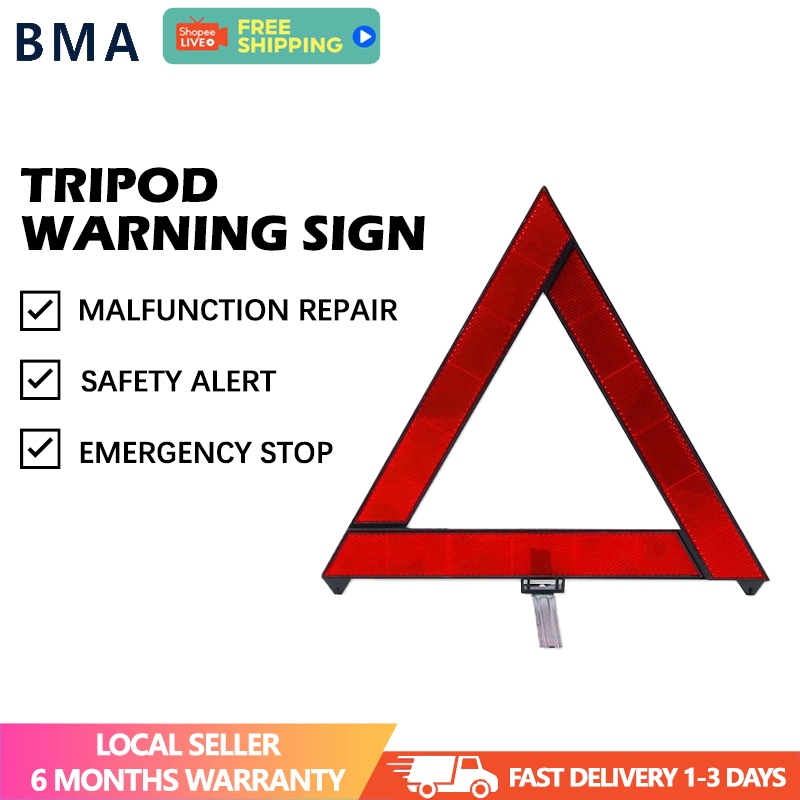 Car Vehicle Emergency Breakdown Warning Sign Triangle Reflective Road ...