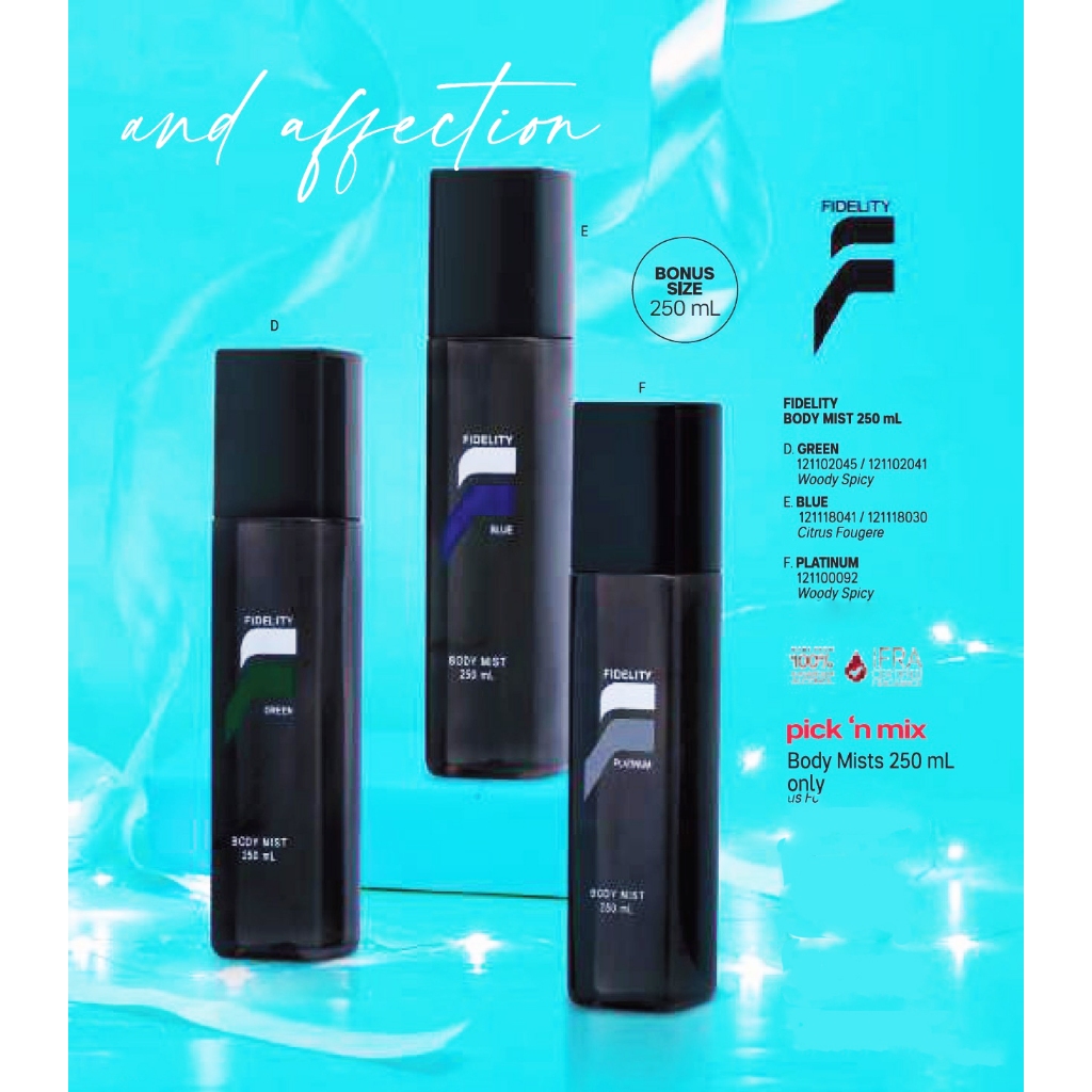 Tupperware 250ml Fidelity Perfume Body Mist | Shopee Philippines