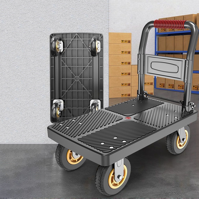 650kg Tolley Hand Truck Foldable Platform Trolley Capacity Heavy Duty ...