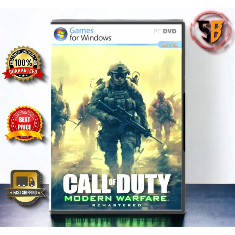 PC Laptop USB Video Game, Call of Duty Modern Warfare Remastered, COD ...