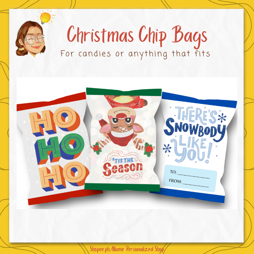 Christmas Chip Bags Packaging Only | Shopee Philippines