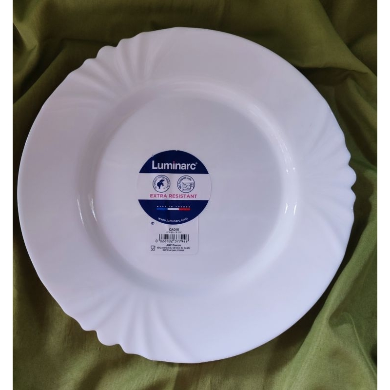 Luminarc Cadix 27.5cm Dinner Plate ( by 6 pcs) | Shopee Philippines
