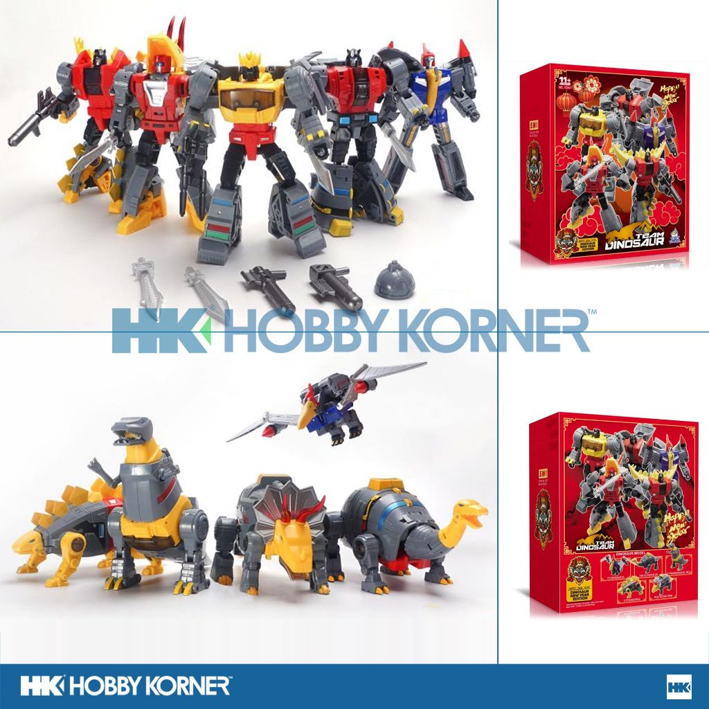 (IN STOCK) MECH FANS TOYS MF-5IN1 Dinosaur New Year Edition | Shopee ...