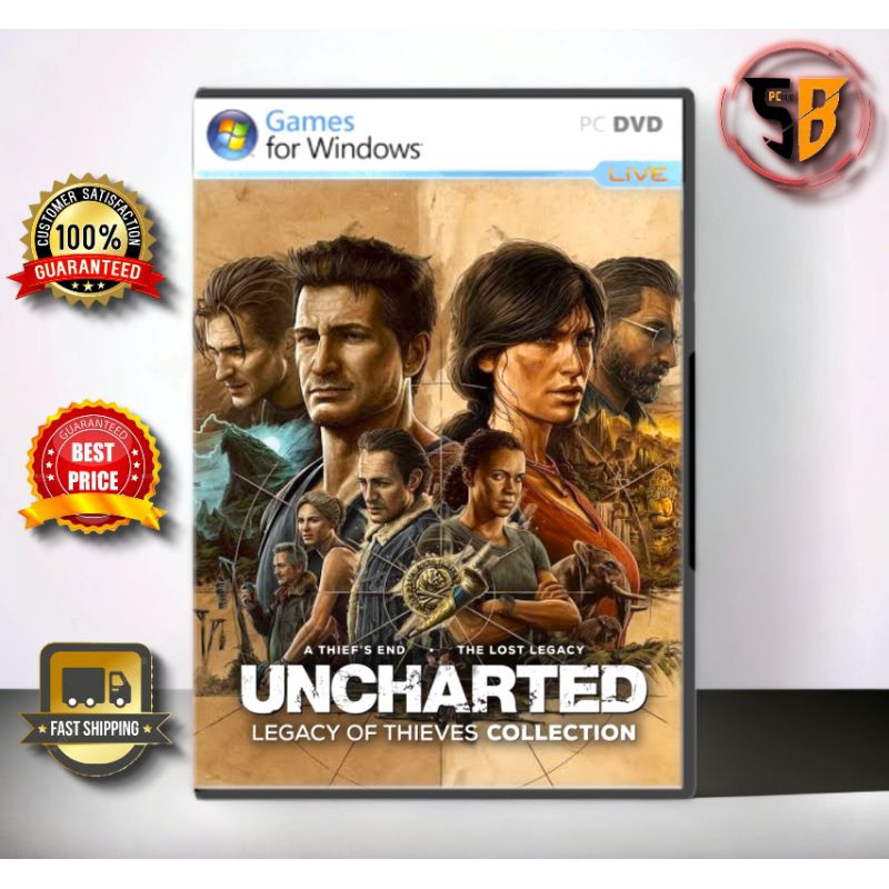 PC Laptop Video Game, Uncharted: Legacy of Thieves Collection USB Windows OS, Easy Install ...