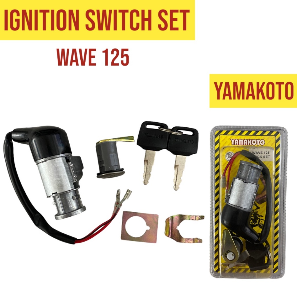 DNF YAMAKOTO MOTORCYCLE IGNITION SWITCH SET FOR HONDA WAVE 125 WAVE ...