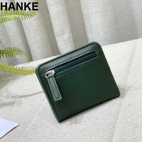 HANKE Short Slim Leather Wallet for Women with Cardslot Bifold Wallet ...