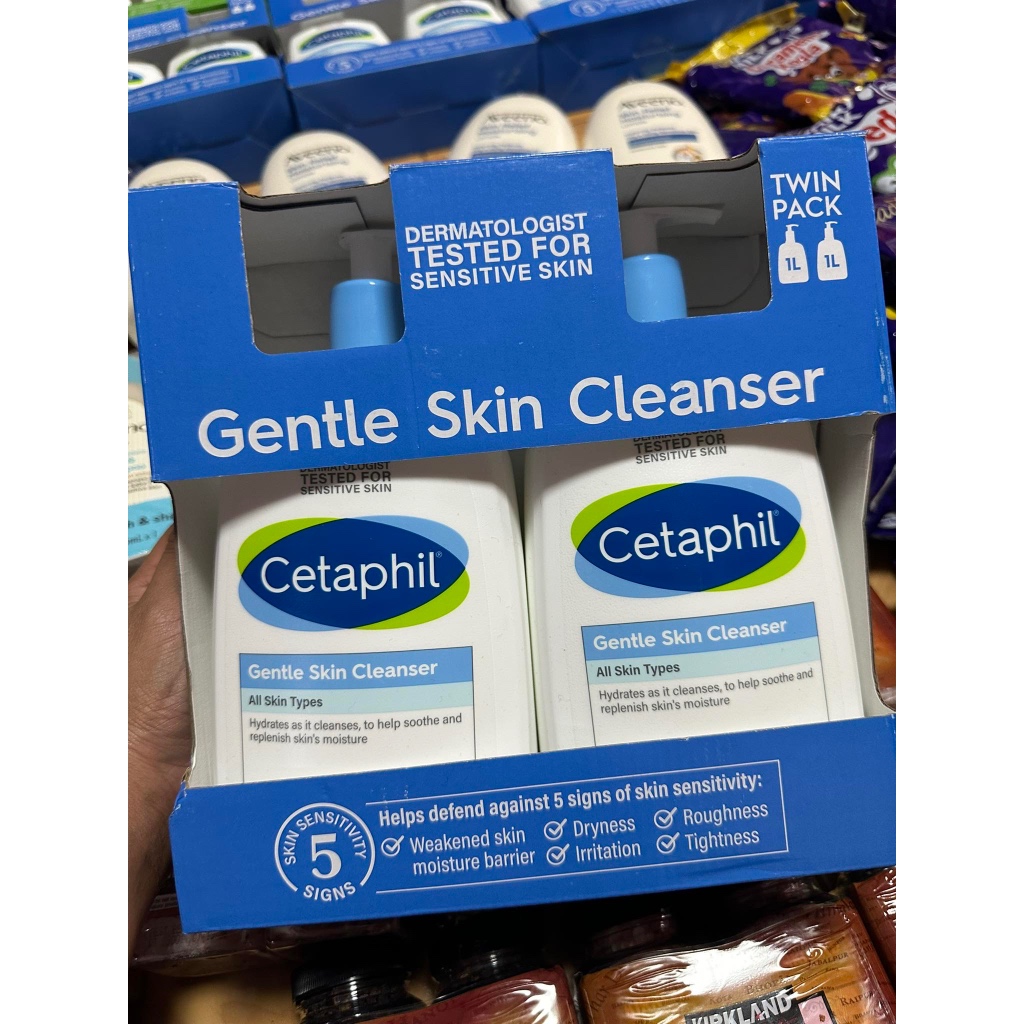 Authentic Cetaphil Gentle skin cleanser 1Lx2 twin pack 02/2025 exp ...