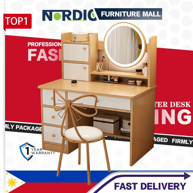 𝙃𝙊𝙏 𝘿𝙀𝘼𝙇𝙎 Dressing Table with LED Mirror Multipurpose Makeup Table ...