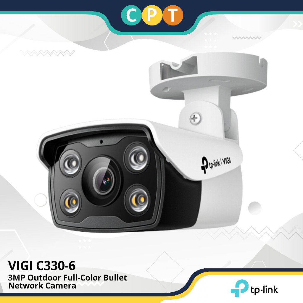 TP-Link VIGI C330-6 3MP Outdoor Full-Color Bullet Network Camera ...