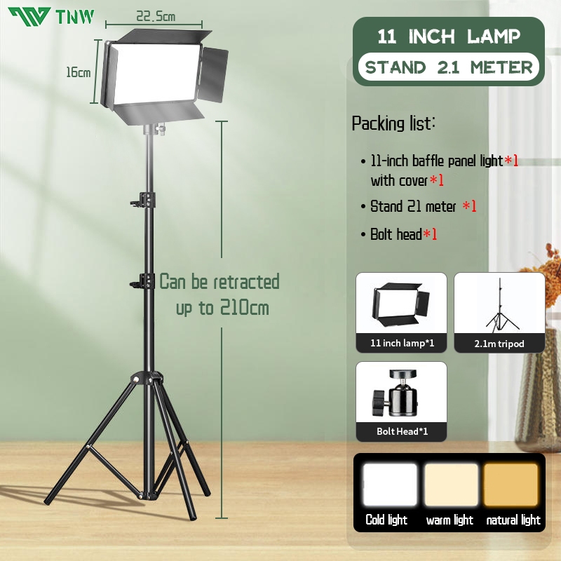 TNW 11 inch Covered LED Fill Light Tripod Photography Panel Lamp For ...