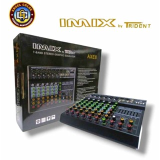 IMIX MIXER 8 CHANNEL WITH EQUALIZER AXE 8 BY TRIDENT 7-BAND STERIO ...