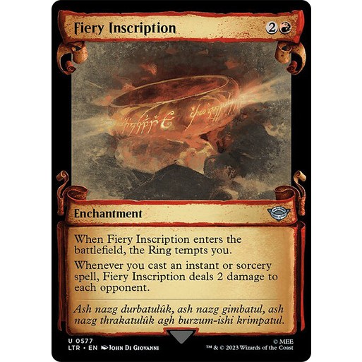 Fiery Inscription - Universes Beyond: The Lord of the Rings: Tales of ...