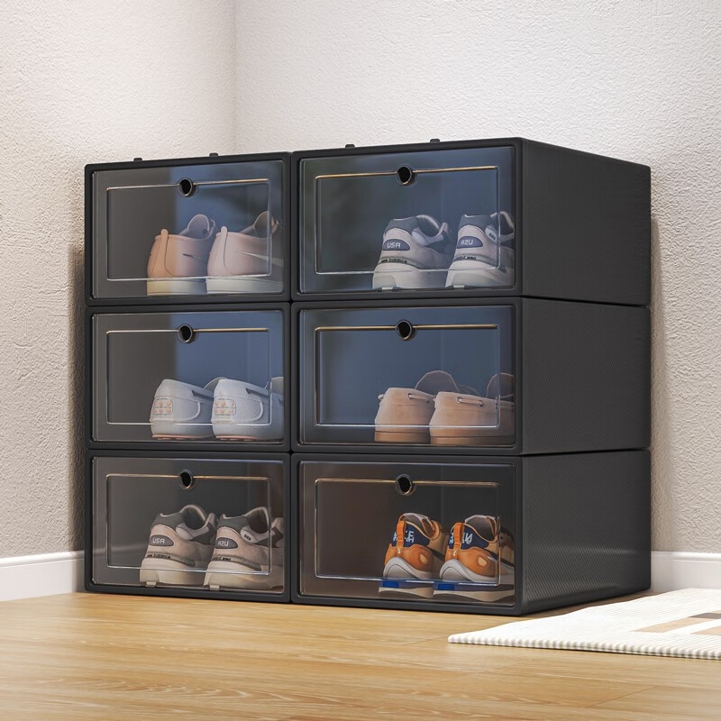 Big size Shoe Box waterproof Candy Color Shoes rack hard Drawer Case ...