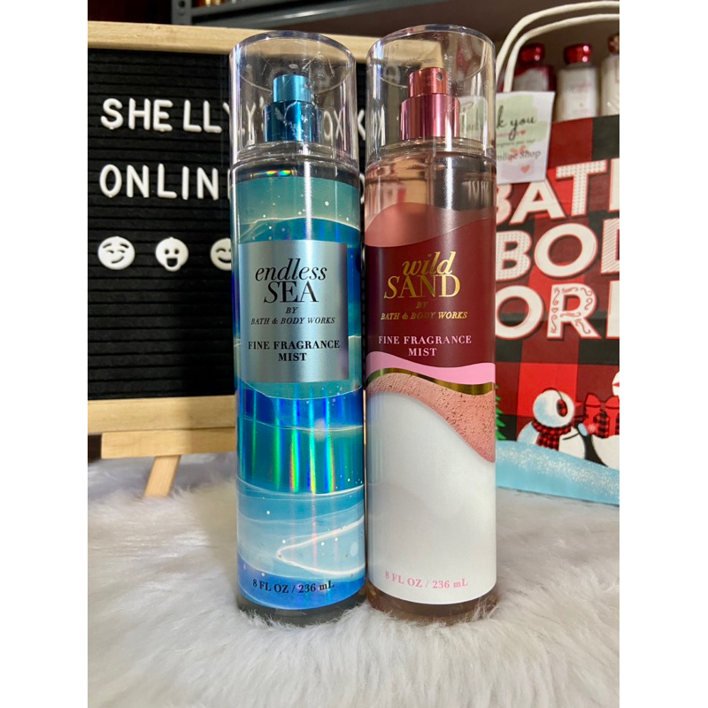 Bath & Body Works ENDLESS SEA | WILD SAND Fragrance Mist 🇺🇸 | Shopee Philippines