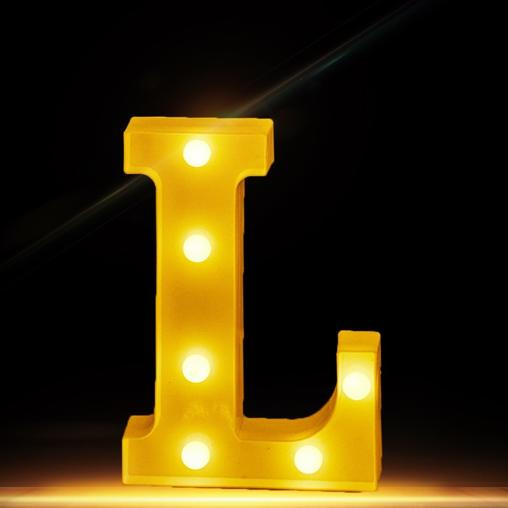 【Fast Delivery】A-Z 3d Letter LED Alphabet Decor Lamp Letter Light Party ...