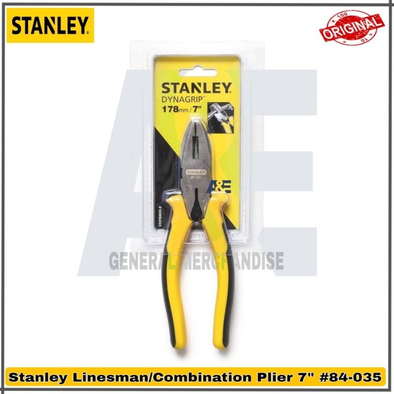 Stanley Dynagrip Pliers ( Long Nose , Combination , Diagonal, Groove ...