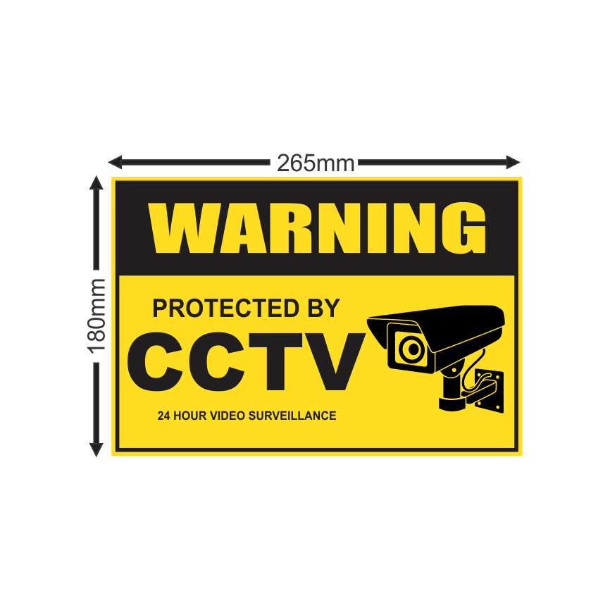 CCTV WARNING SIGN STICKER | Shopee Philippines