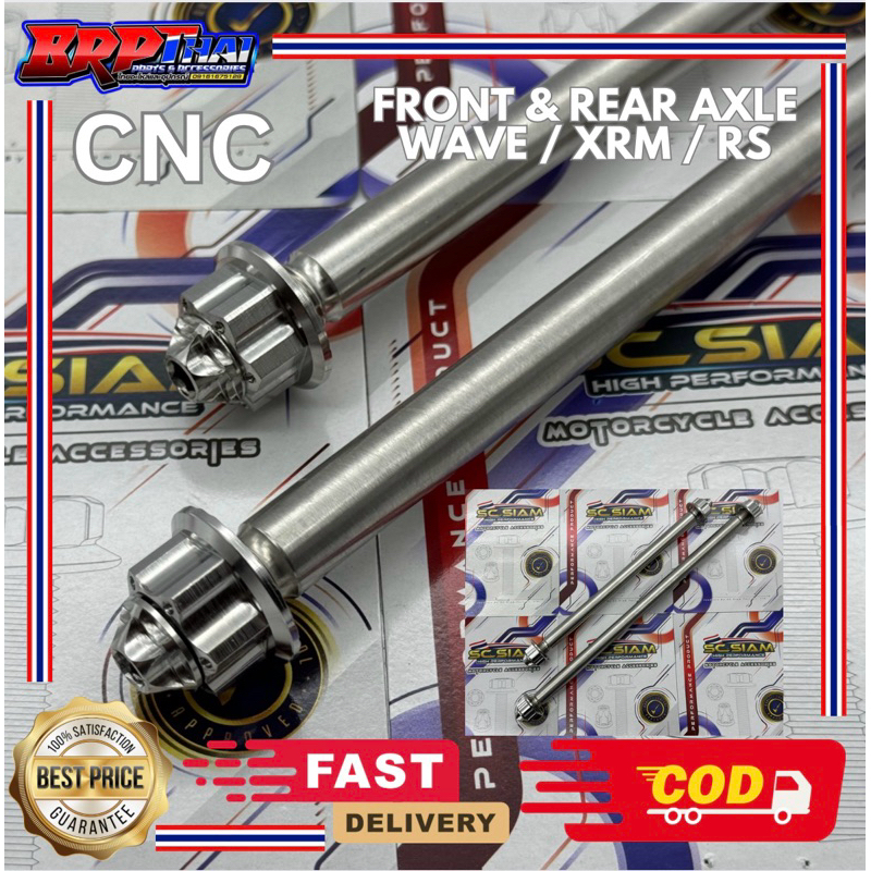 SC CIAM CNC WHEEL AXLE ( EHE ) FOR MIO / MIO125 / NMAX / AEROX / WAVE ...