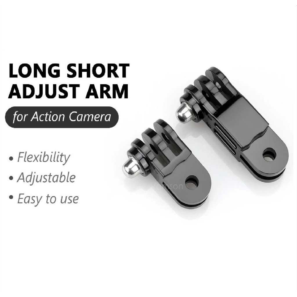 Adjustable 3 way Pivot Arm Tripod Monopod Helmet Connector Extension ...