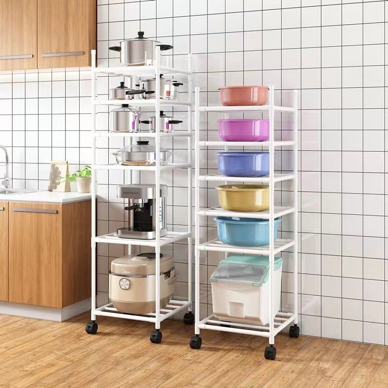 Kitchen Organizer Racks Floor Pot Racks Washbasin Storage Racks Basin ...