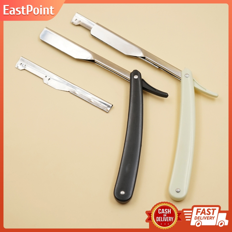 Barber Blade Razor Manual Shaver Salon Folding Shaving Neck Hair ...