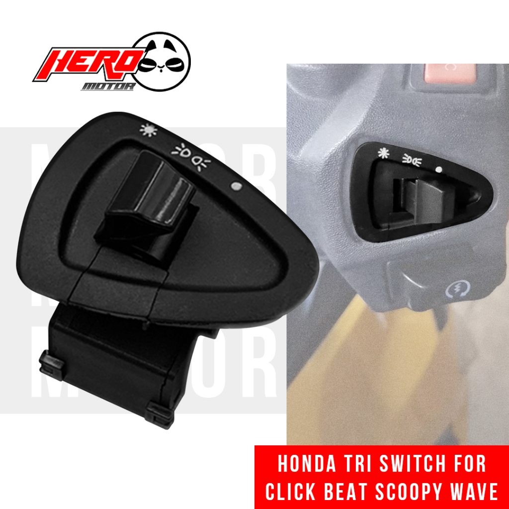 Honda Tri Switch ON/OFF V2 Plug And play for Click v1,Beat Carb,Beat Fi ...