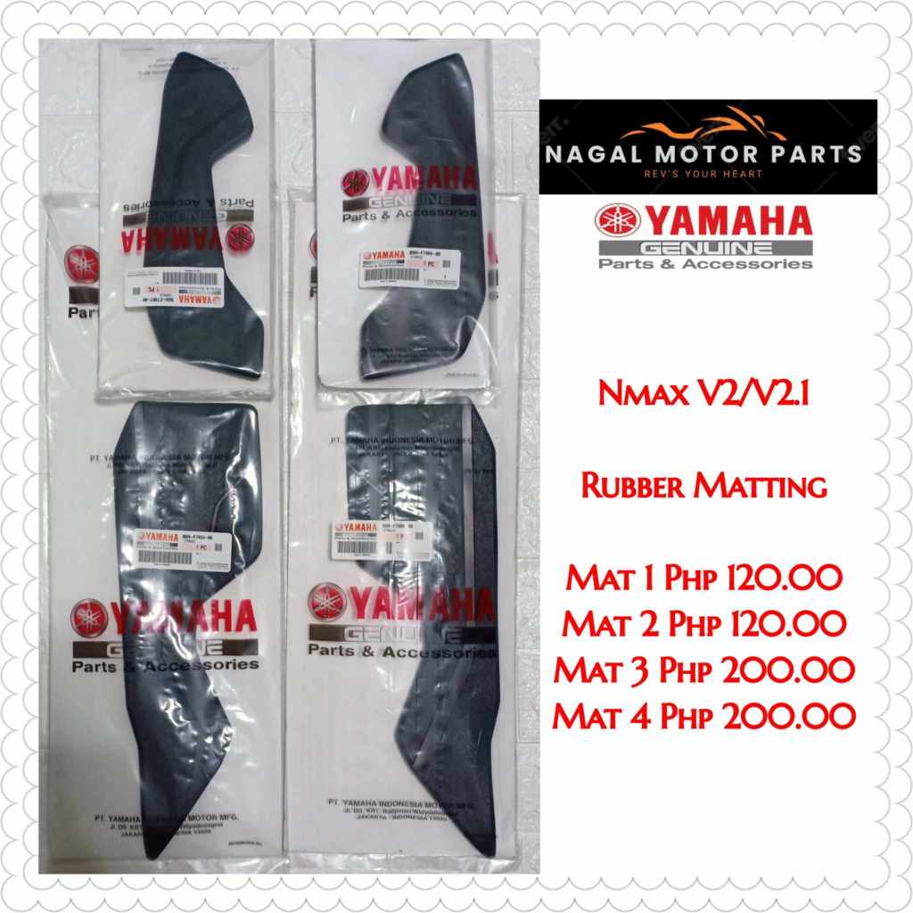 MAT 1,2,3 AND 4 OR RUBBER MATTING FOR NMAX V2 YAMAHA GENUINE PARTS ...