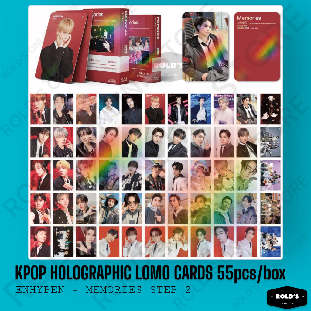 [55pcs/box] KPOP Holographic Laser Print Lomo Cards (batch 1) | Shopee ...