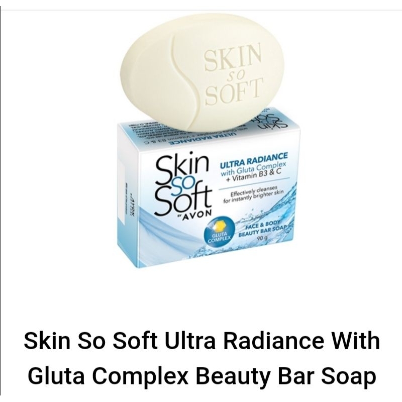 AVON Skin So Soft Ultra Radiance With Gluta Complex Beauty Bar Soap 90 ...