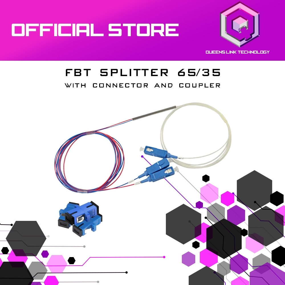 1*2 FBT SPLITTER WITH CONNECTOR AND COUPLER | Shopee Philippines
