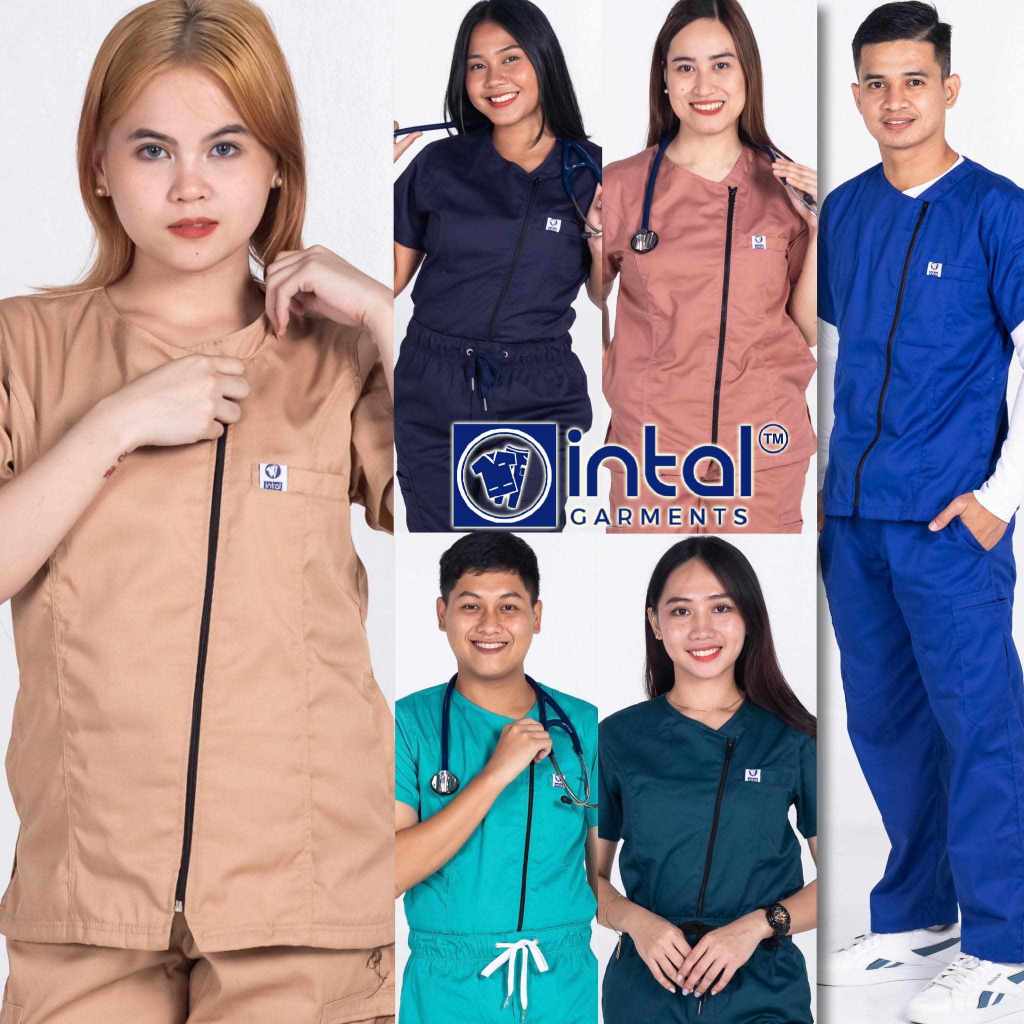 INTAL SCRUBSUIT 034 Elite MATULUNGIN Full Slant Zip-Up Cargo 6 Pocket ...