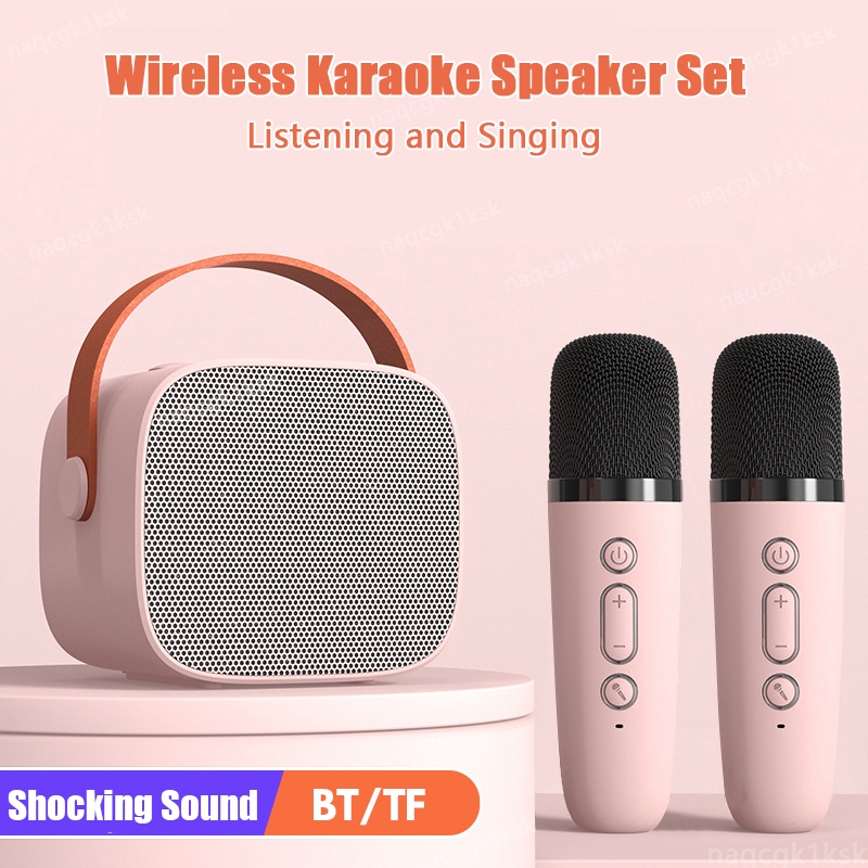 K12 Wireless Bluetooth Speaker with Mic Mini Portable Karaoke Speaker Multifunc Home Karaoke ...