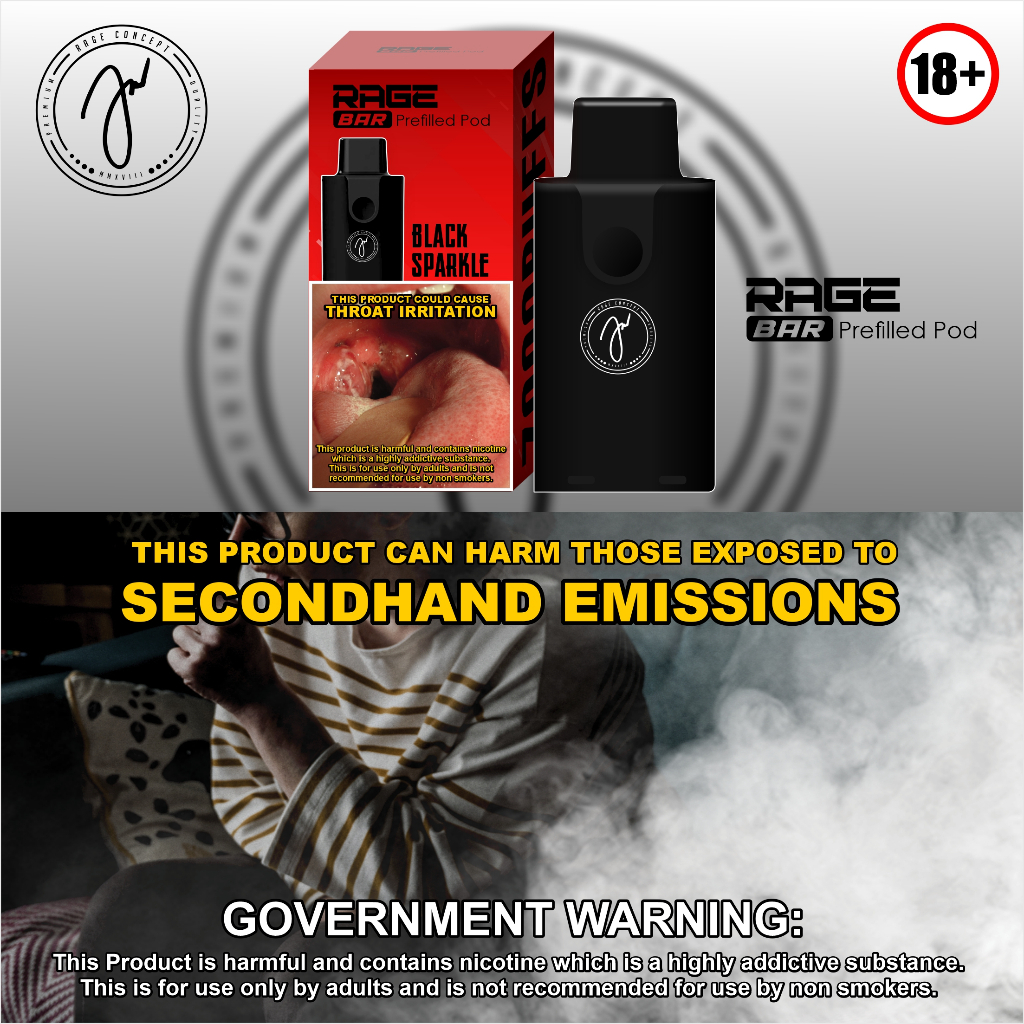 RAGEBAR Dark Sparkle Prefilled Pods Only | Shopee Philippines