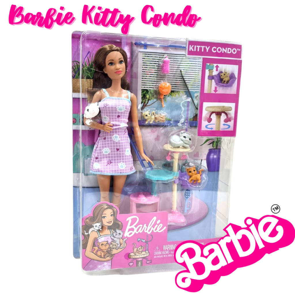 Original Barbie Kitty Condo Pet Kittens Mattel Barbie Dolls with ...