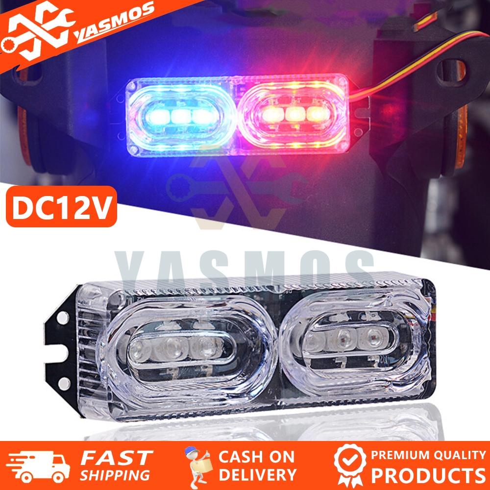 Strobe Lights Motorcycle Flow Rgb Colorful Drl 6 Led 12v Flash Stop ...