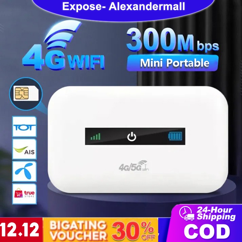 WiFi Router Pocket for Travel With SIM Slot 2100mAh LTE Mobile Modem ...