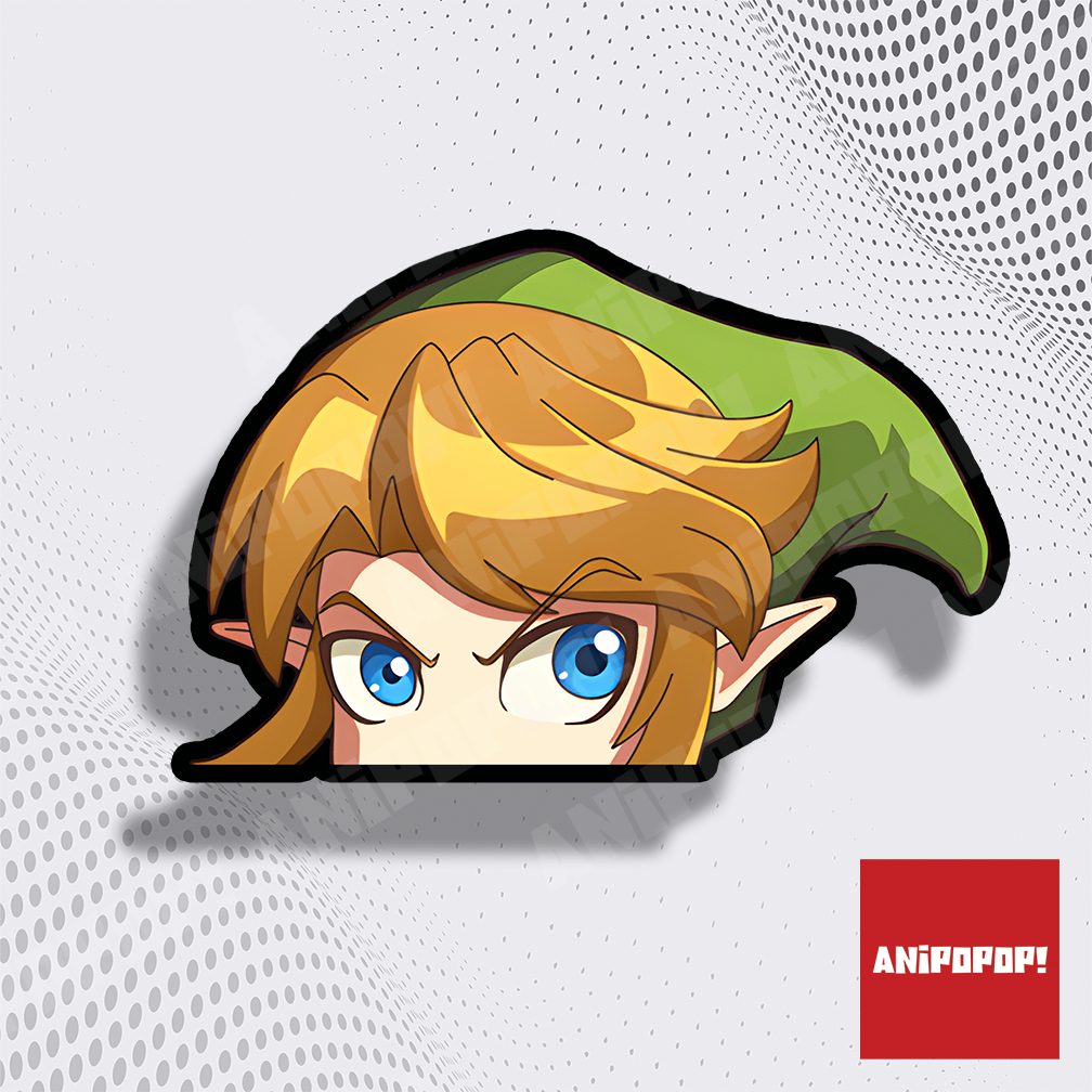 [FREE GIFT!] The Legend of Zelda Link Waterproof Anime Chibi Peeker ...