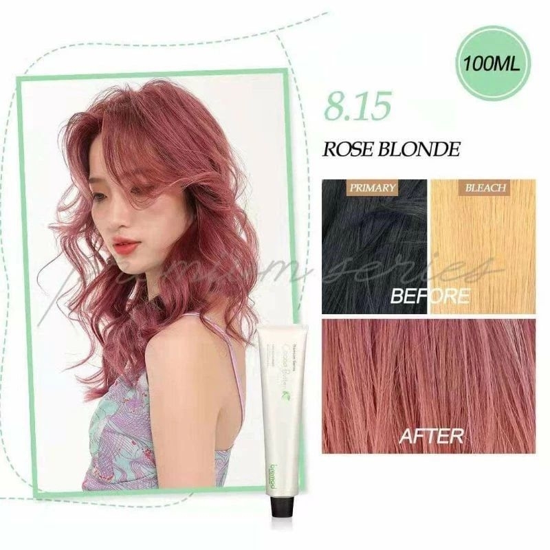 bremod premium series hair color 8.15 rose blonde | Shopee Philippines