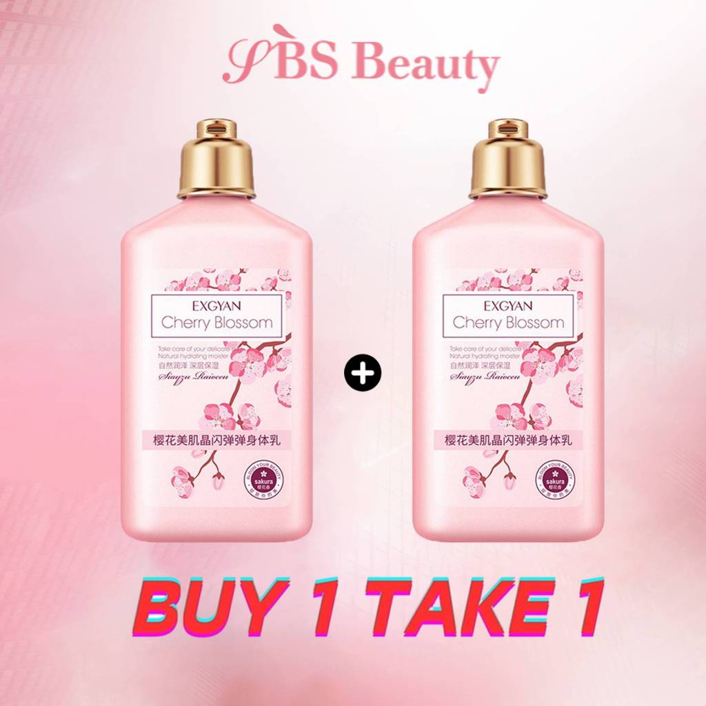 [BUY 1 TAKE 1] Japan Sakura Whitening Body Lotion Cherry Blossom Moisturizing Anti-Aging 260 ml ...