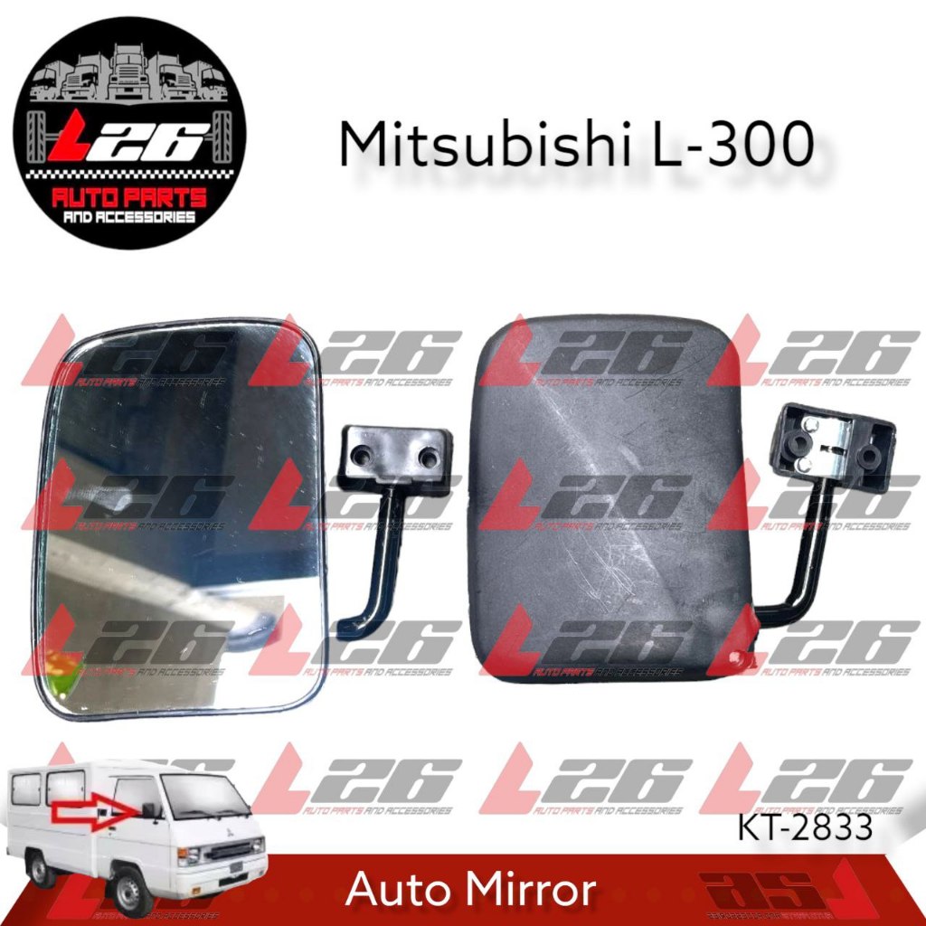 2PIECES Mitsubishi L-300 Side Mirror / Auto Mirror L300 L 300 KT-2833 ...