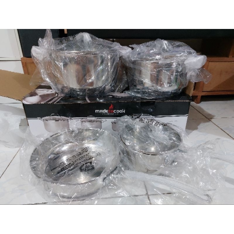 Made to cook professional 7pcs induction cookware | Shopee Philippines