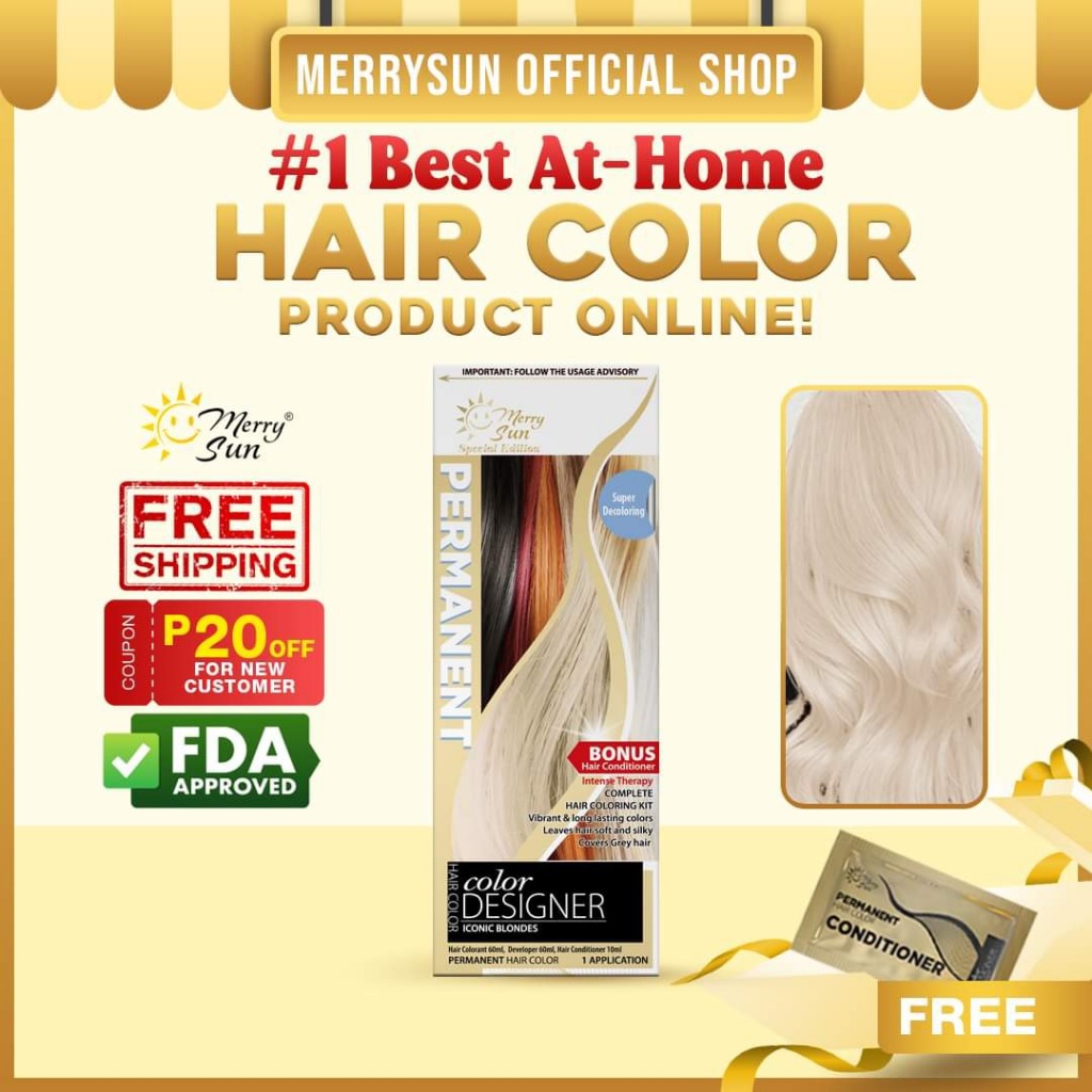 Merry Sun Permanent Hair Color (Super Decoloring Bleach) | Shopee ...