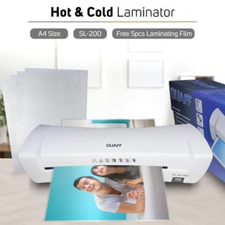 Promo Bundle - QUAFF SL200 Laminator A4 Hot and Cold Laminating Machine with Paper Cutter A4 ...