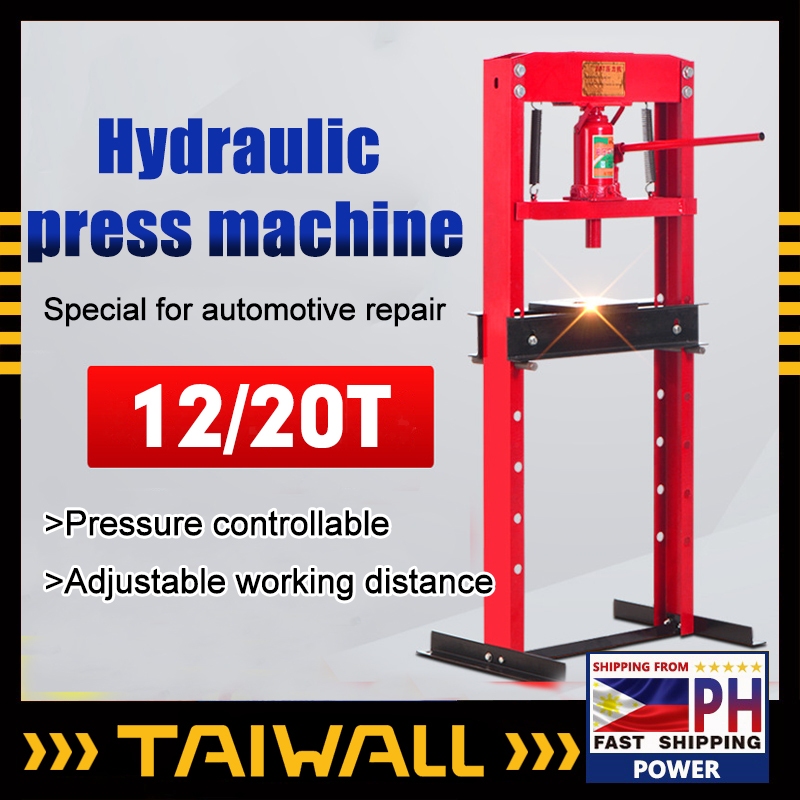 Press machine, manual hydraulic press, press machine bearing 12T | 20T ...