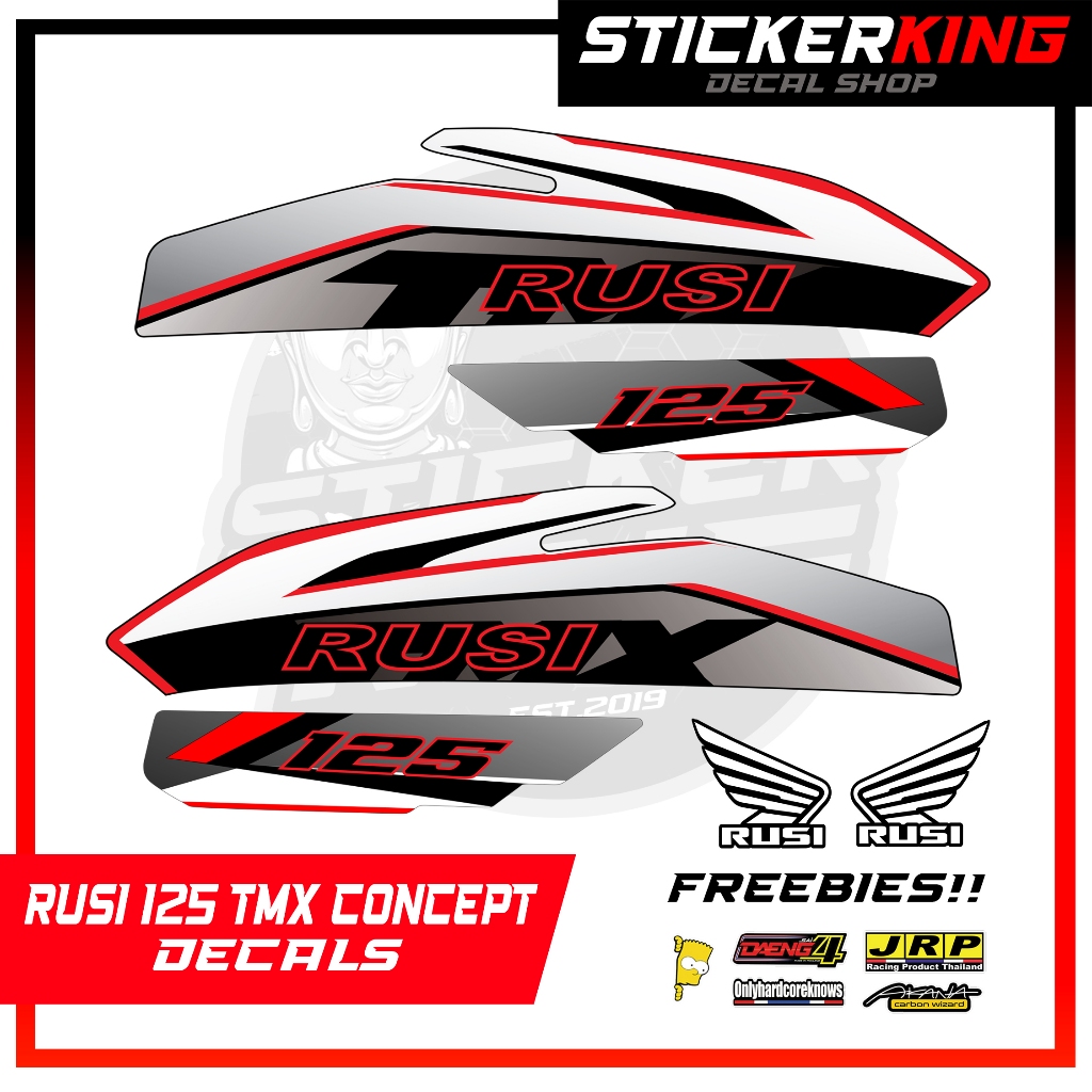 Rusi 125 TMX Concept Decals with Freebies | Shopee Philippines