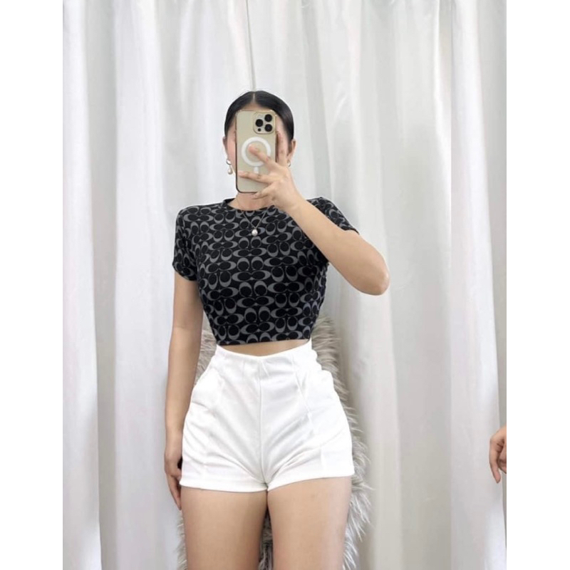 Printed Crop Top (XS-Medium) | Shopee Philippines