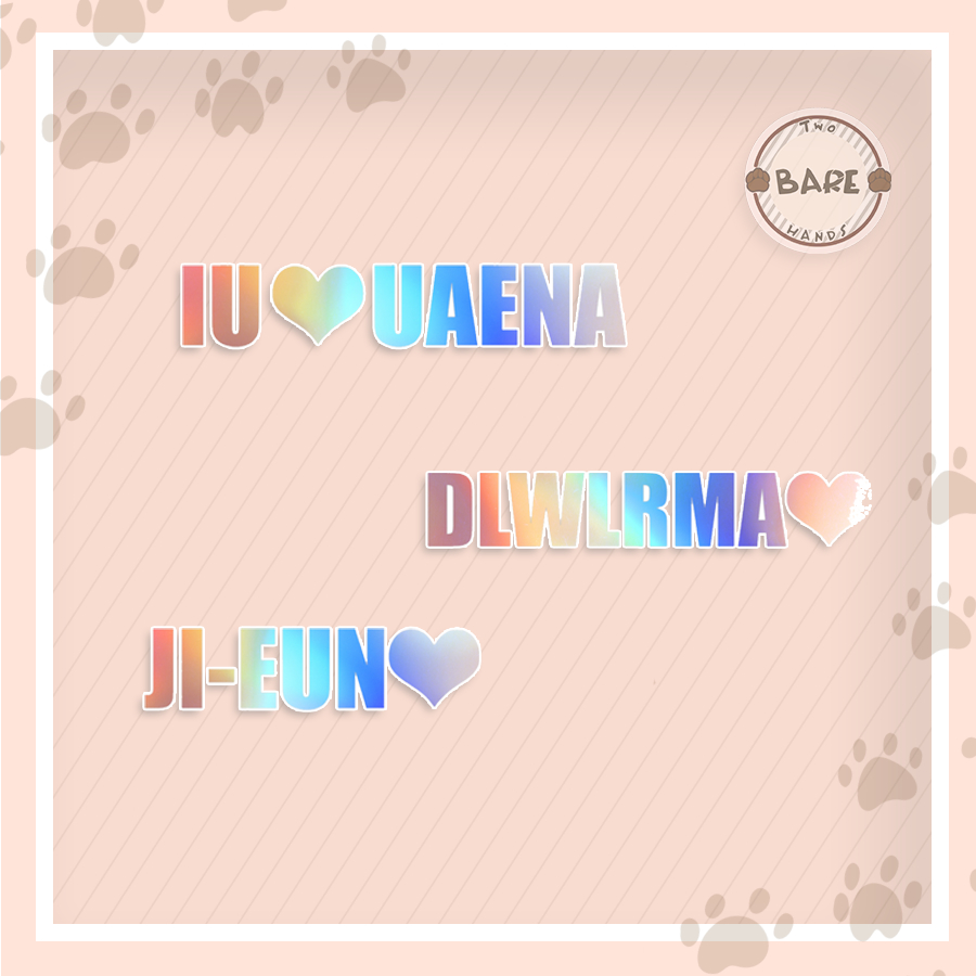 IU [Member Name] Decal Stickers I-KE Uaena by twobarehands | Shopee ...