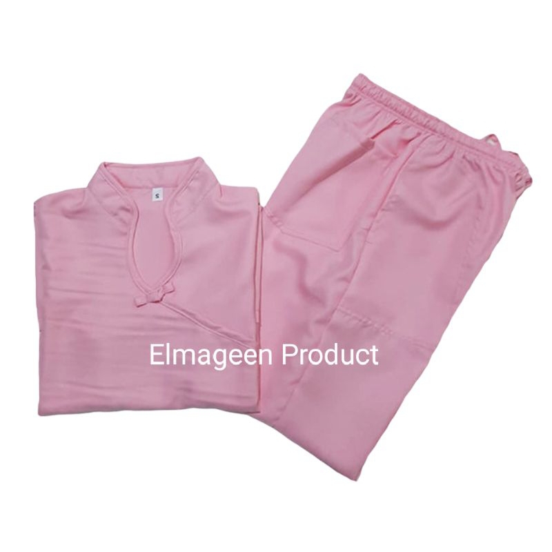 COD CHINESE COLLAR SCRUB SUIT PLAIN PITCH TWILL COTTON | Shopee Philippines