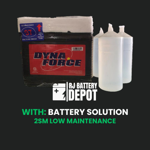 (WITH BATTERY SOLUTION) 2SM DYNA FORCE LOW MAINTENANCE BATTERY | Shopee Philippines