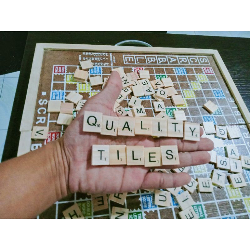 Scrabble board game quality tiles only | Shopee Philippines